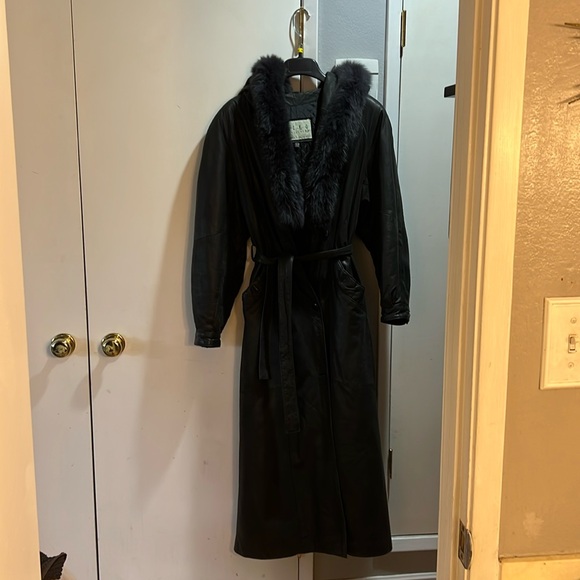 Echtes Leder | Jackets & Coats | Vintage Echtes Leder Leather Trench ...